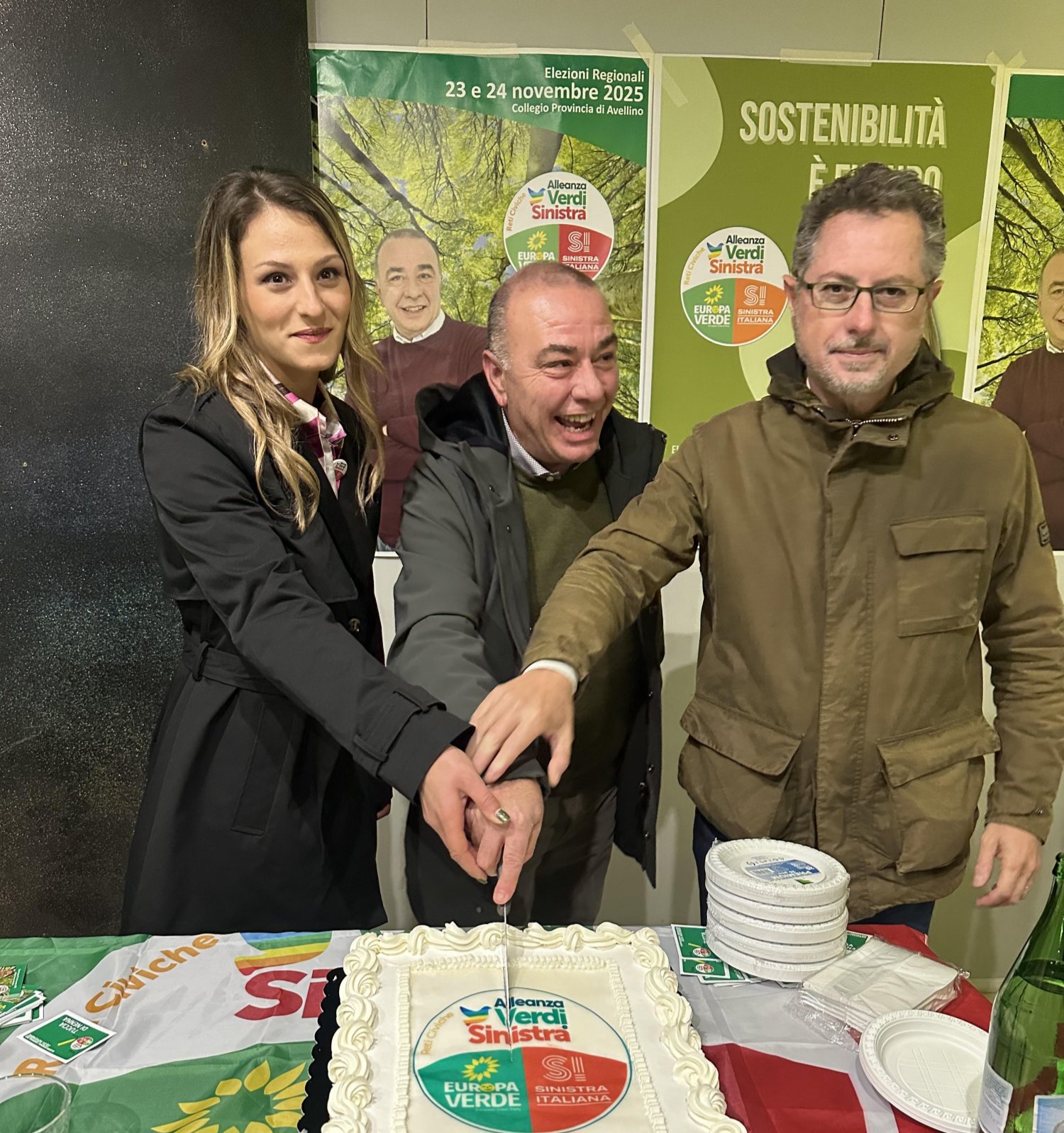 Apertura del comitato elettorale di Luigi Tuccia a Forino con Borrelli